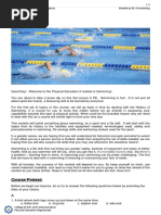Module in Acquatics For Grade 12 | PDF | Swimming (Sport) | Recreation