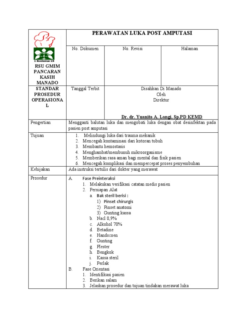 Perawatab Luka Post Amputasi | PDF