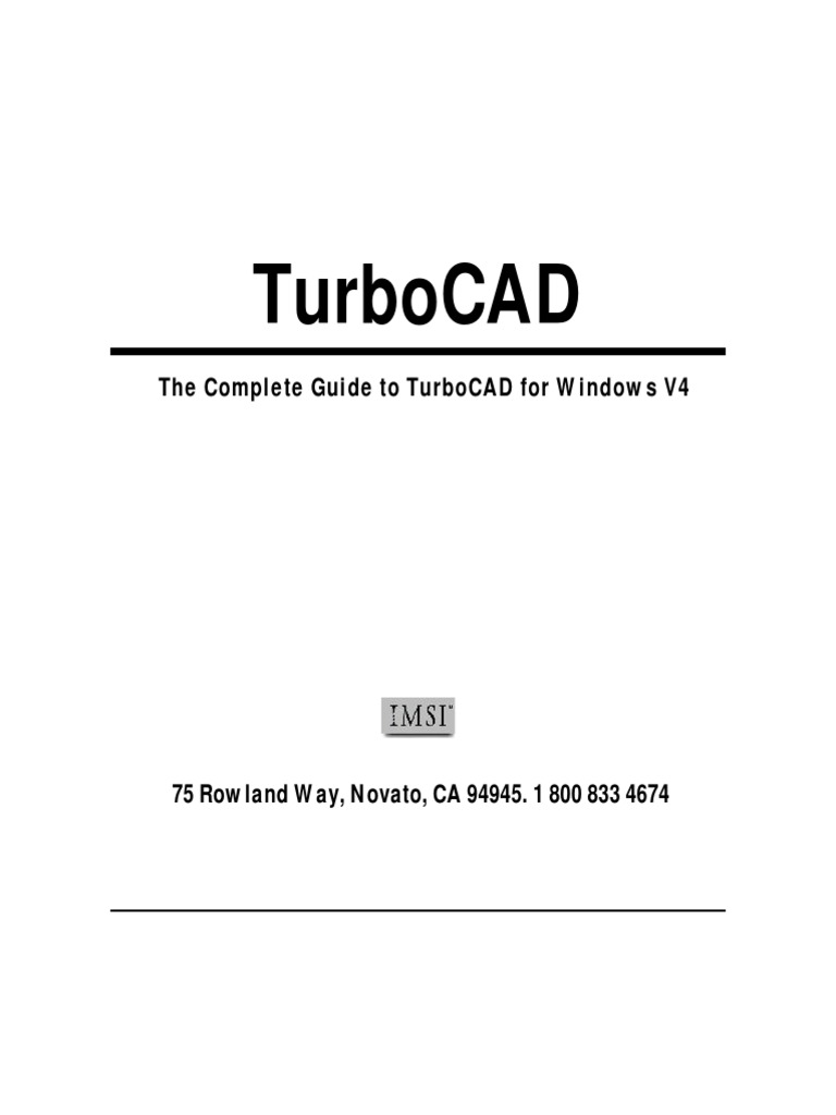 Complete Guide To Turbo CADv 4 | PDF