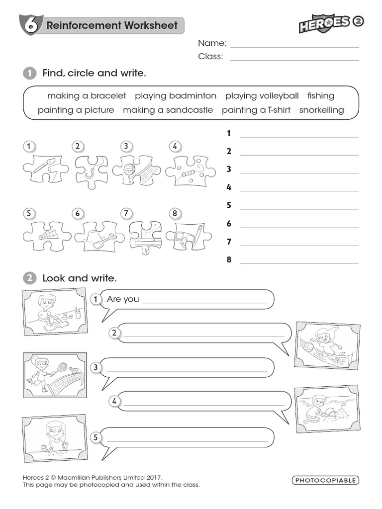 Find, Circle and Write.: Reinforcement Worksheet | PDF