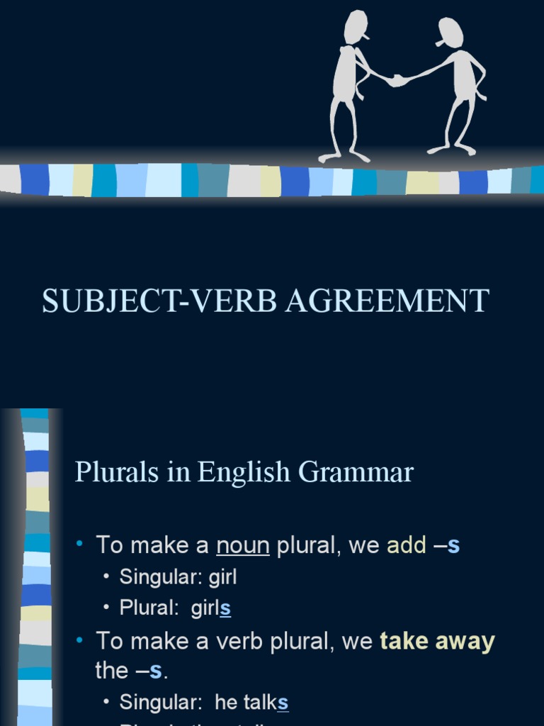 Subjectverbagreementfinal | PDF | Subject (Grammar) | Grammatical Number