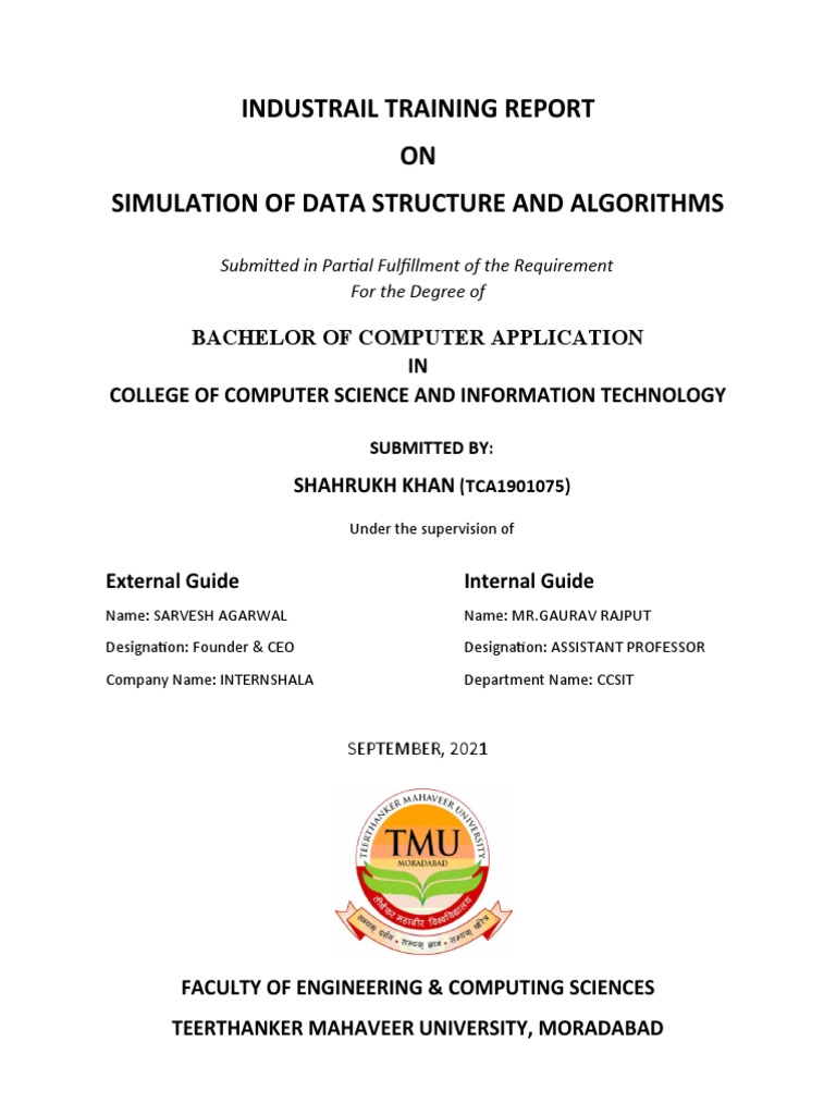 Data Structures & Algorithms Simulation Report | PDF | Html | Html Element