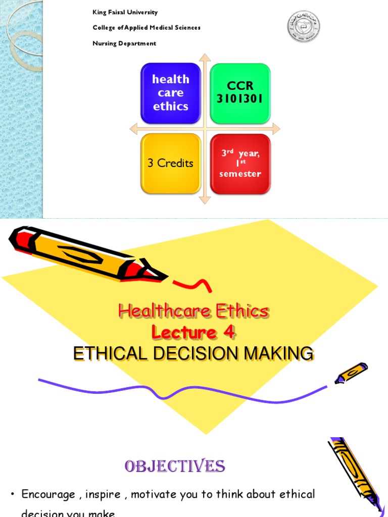 Week 4 Ethics Decision Making | PDF | Nursing | Pregnancy
