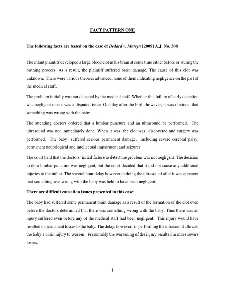 An Analysis of Two Complex Personal Injury Cases Involving Multiple ...