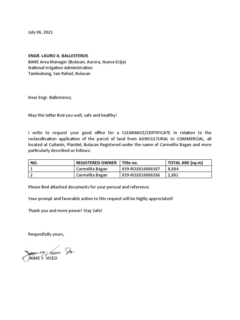 Letter For Nia - Culianin Plaridel | PDF | Cooking, Food & Wine