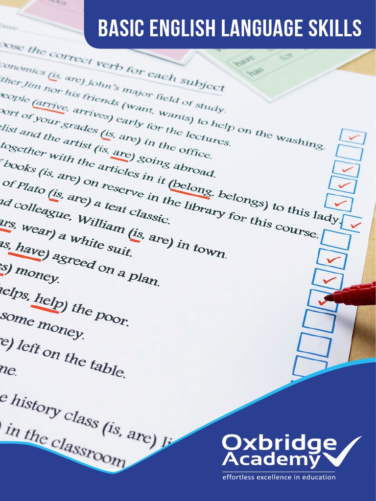 Basic English Language Skills | PDF | Noun | Verb