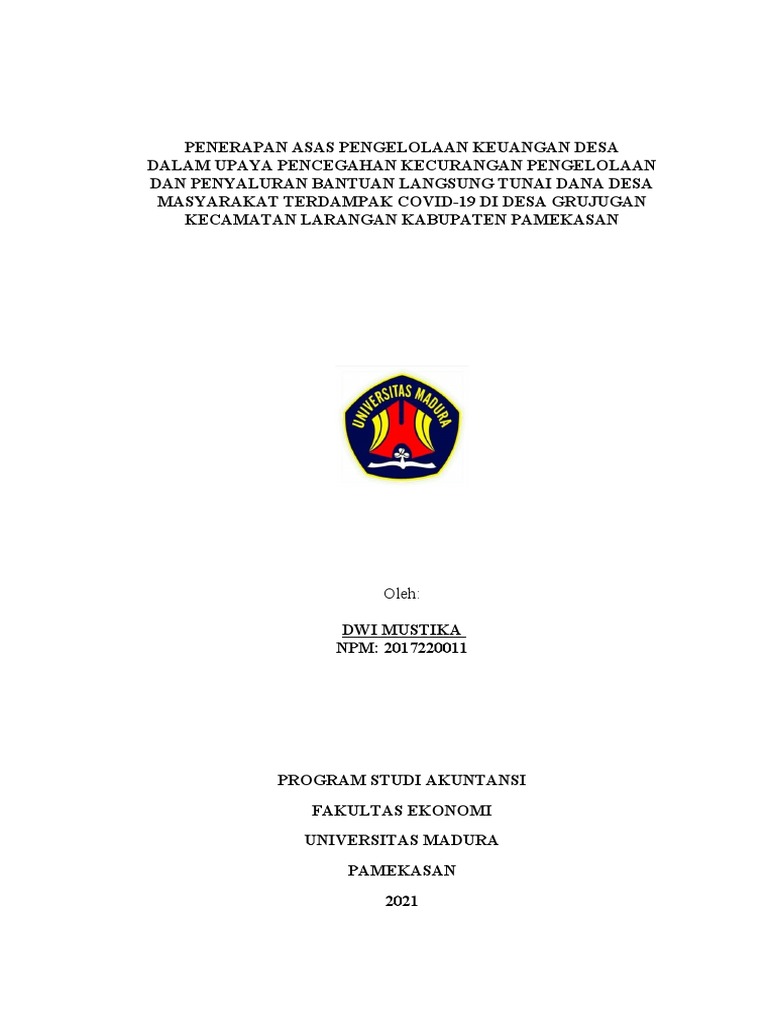 Skripsi Dwi Mustika | PDF