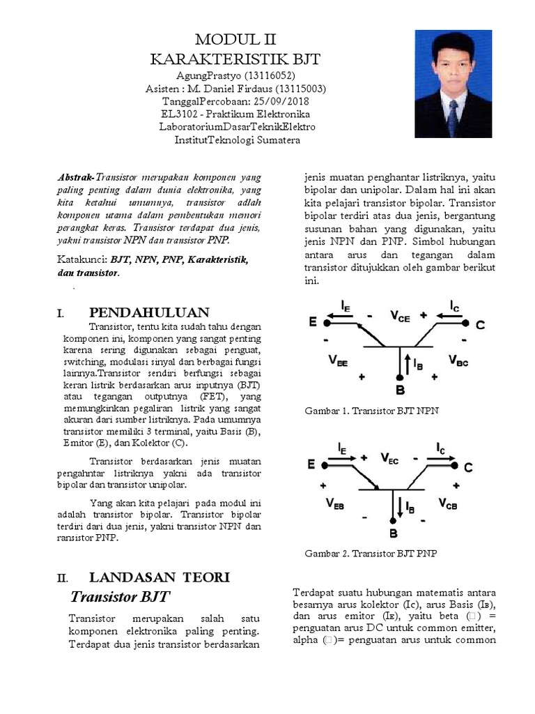 Karakteristik Transistor BJT NPN dan PNP | PDF