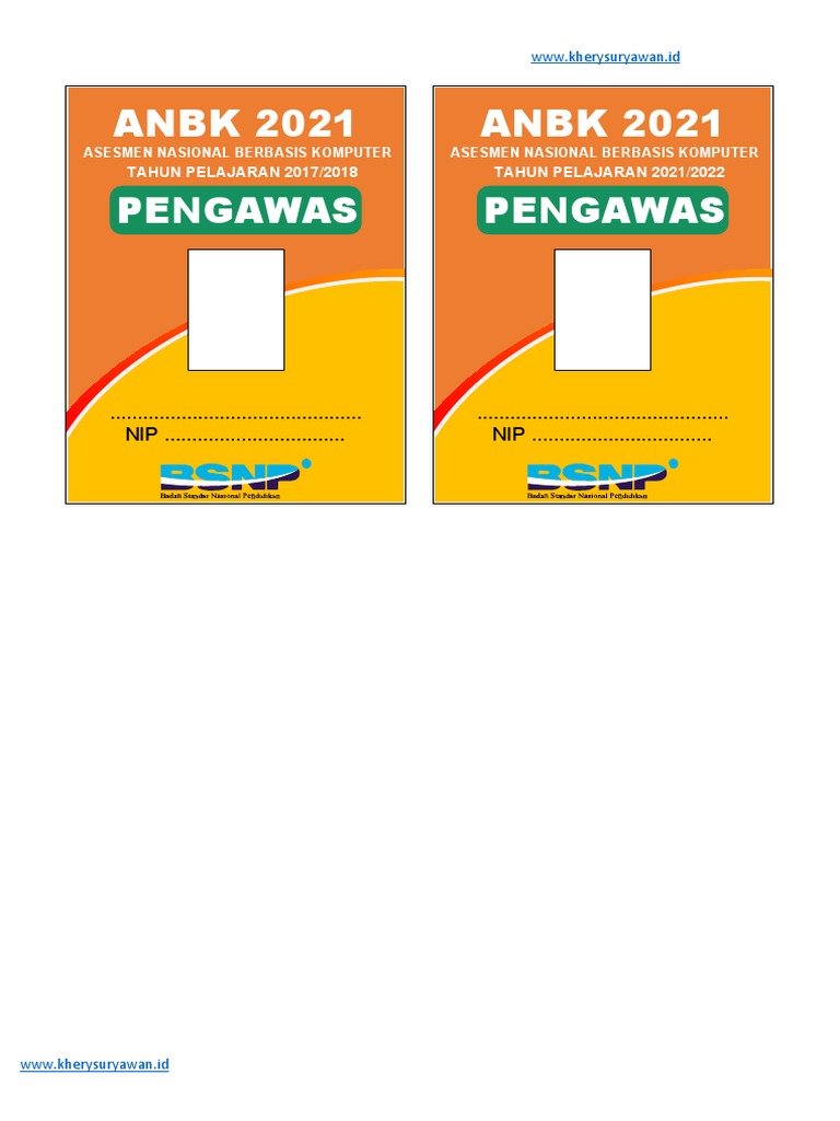 ID Card Pengawas Ruang ANBK | PDF