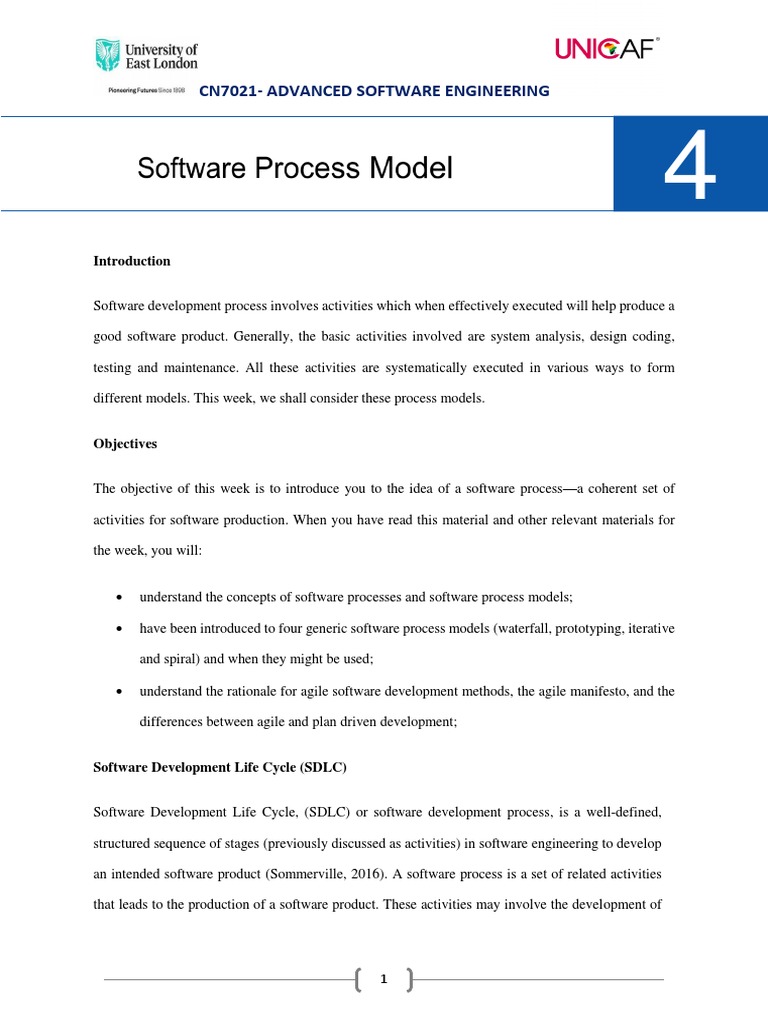 Advanced Software Process Models | PDF | Software Development Process ...