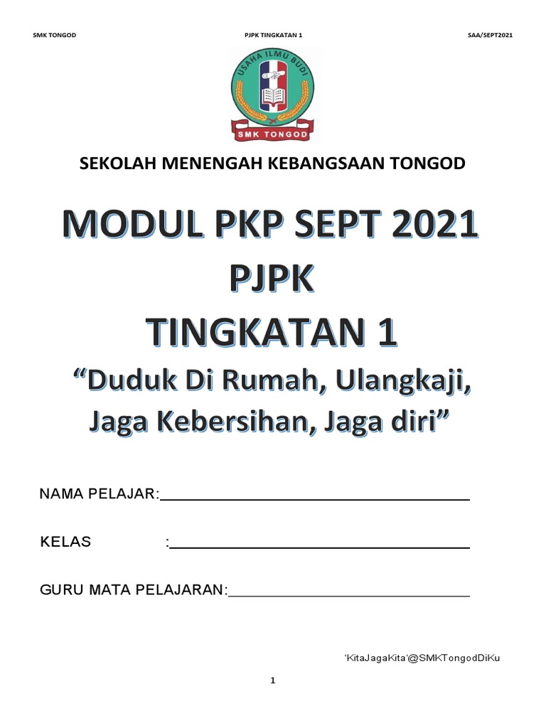 Modul PJPK Ting 1 | PDF
