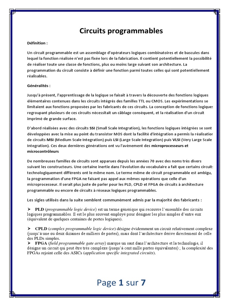 Circuits Programmables Descargar Gratis Pdf Mémoire Flash