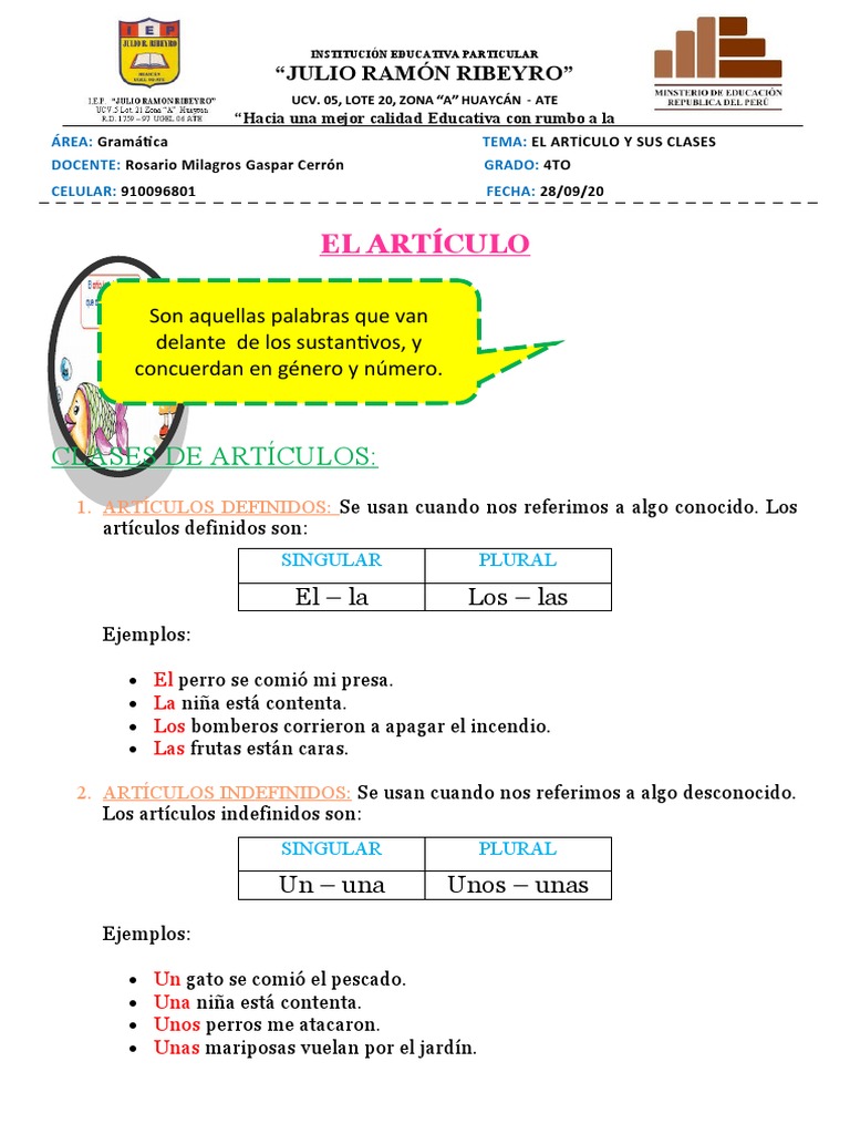 El Articulo 4to | PDF