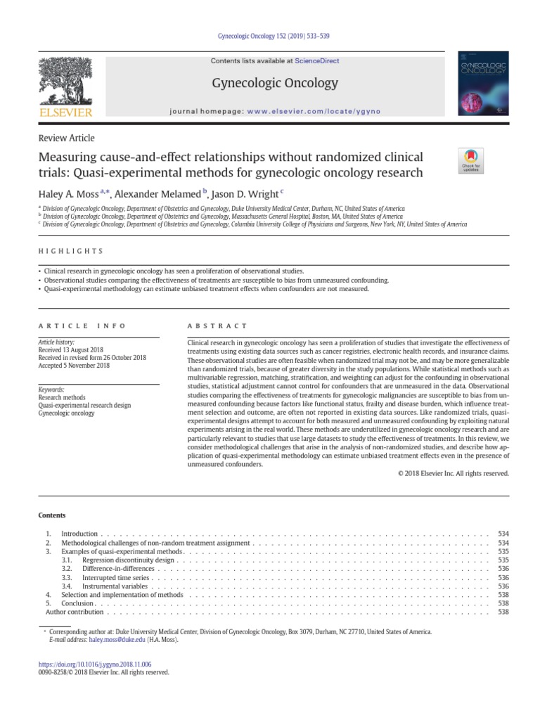 Gynecologic Oncology: Haley A. Moss, Alexander Melamed, Jason D. Wright ...
