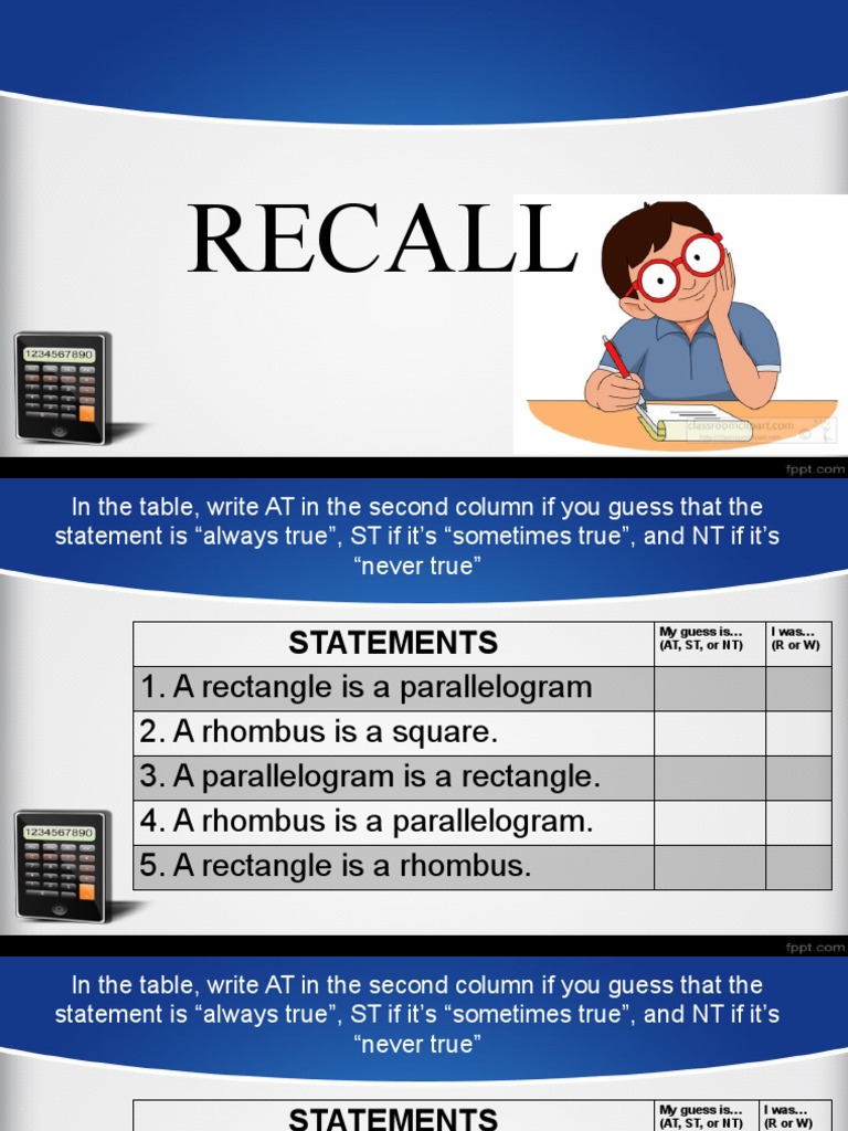 Theorems On Rectangle Rhombus And Square Pdf Rectangle Polytopes