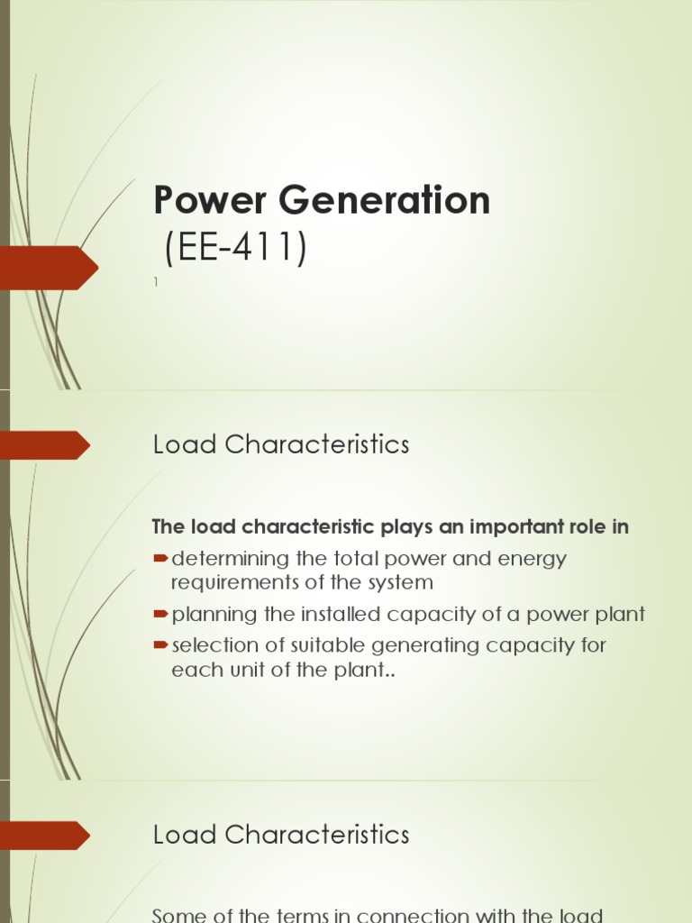 2 Power Generation | PDF | Power Station | Demand