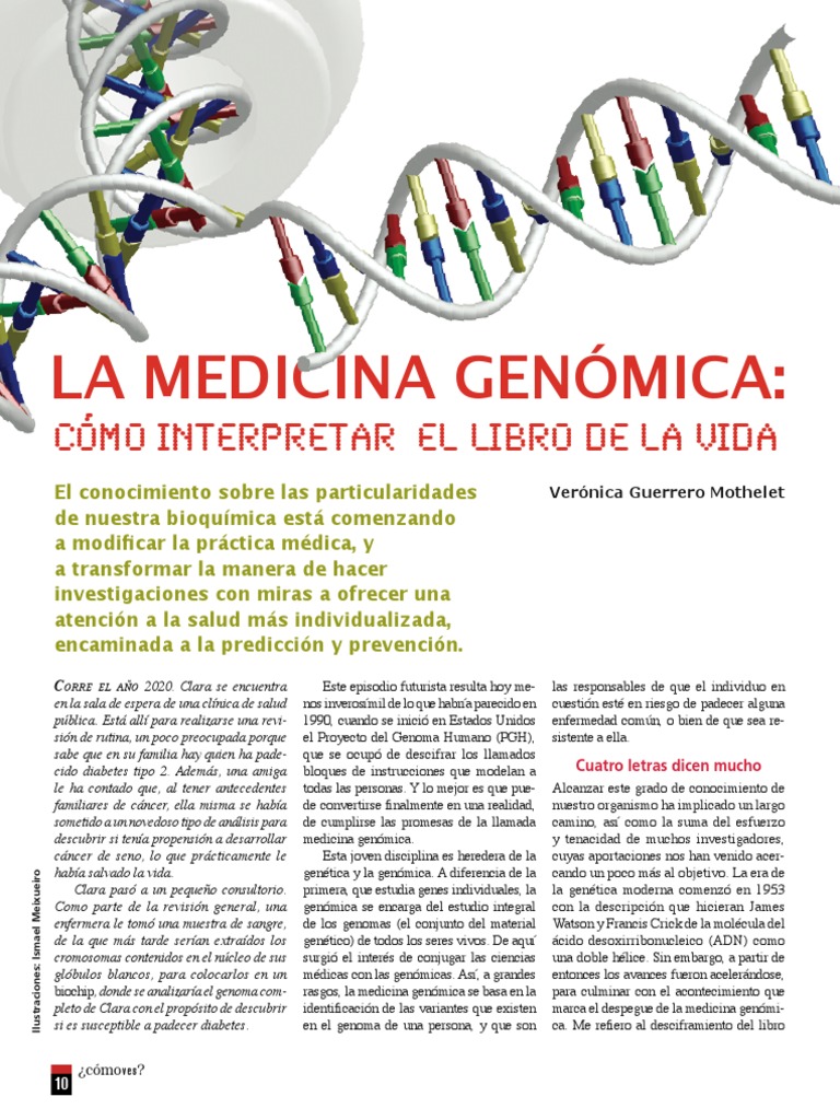 La Medicina Genomica Como Interpretar El Libro de La Vida | PDF | Adn | Bioinformática