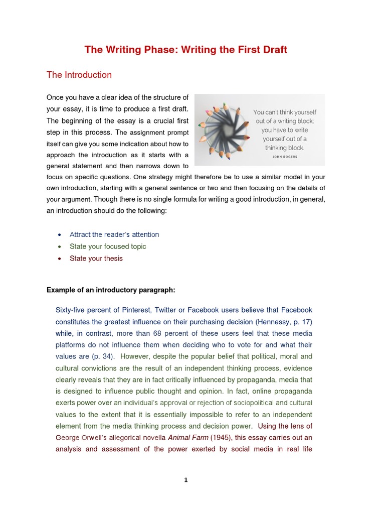 The Writing Phase (Version 2) | PDF | Essays | Argument