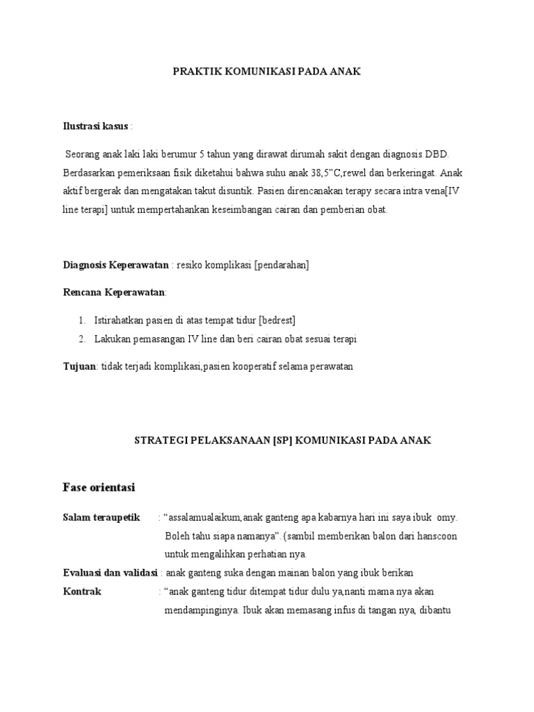 SP Pada Anak Dan Remaja | PDF