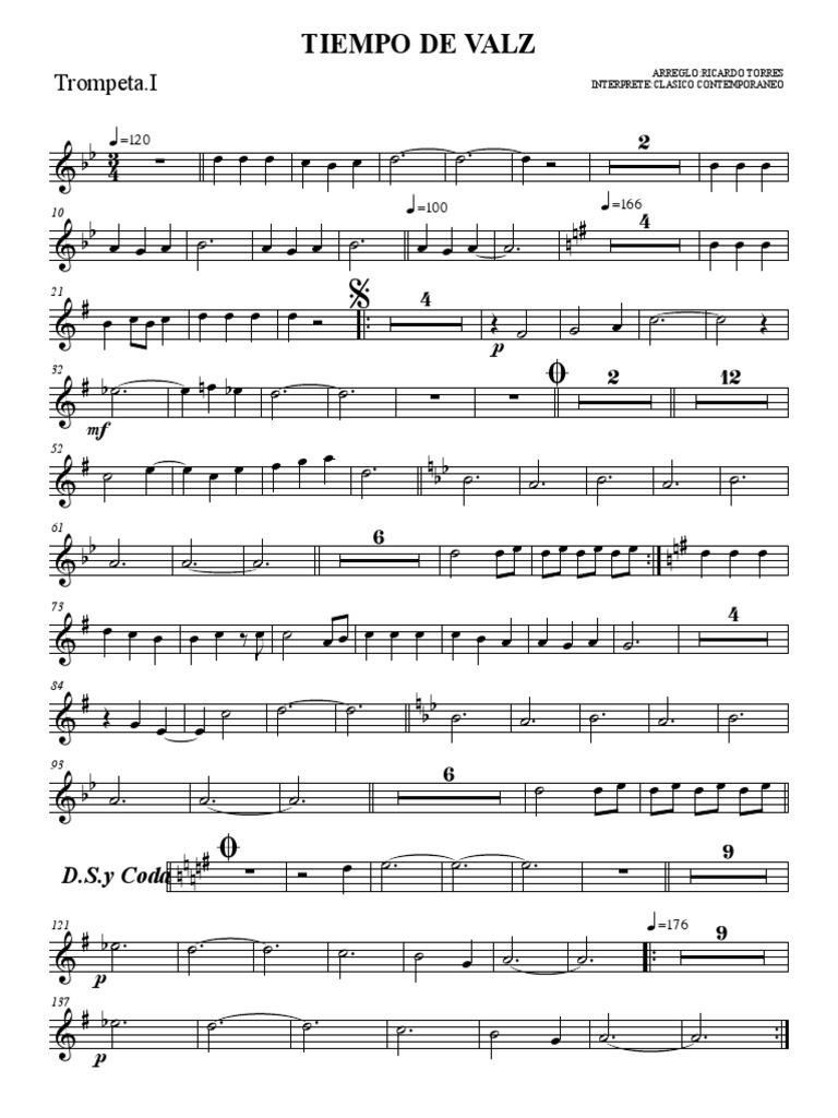 Tiempo de Valz - Trompeta.1 | PDF