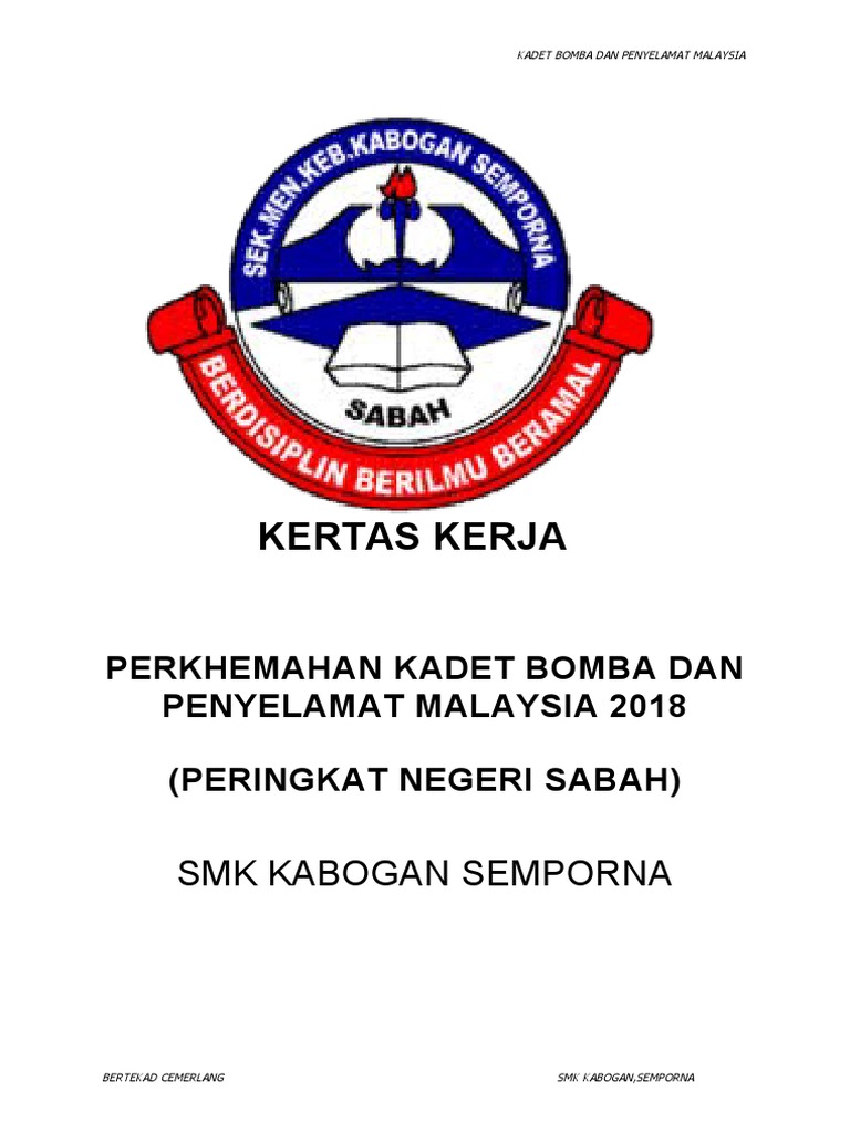 Perkhemahan Kadet Bomba SMK Kabogan | PDF