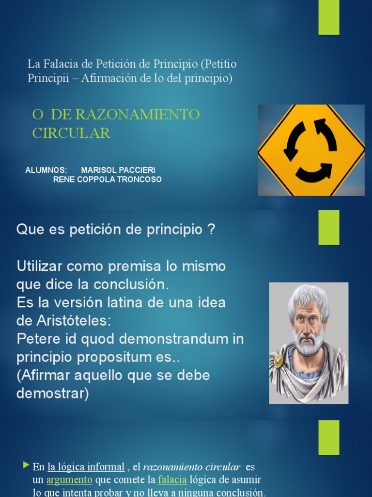 Falacia Circular | PDF | Falacia | Argumento