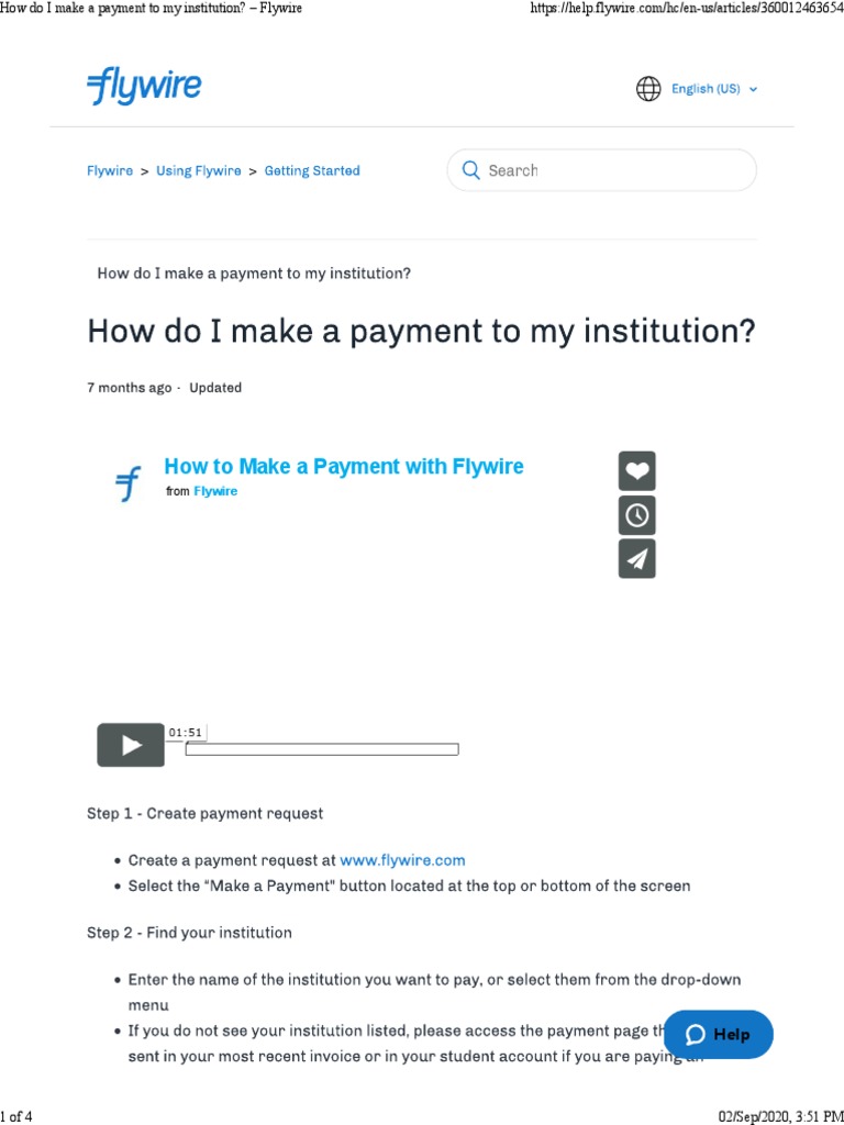 Flywire - Guidelines | PDF
