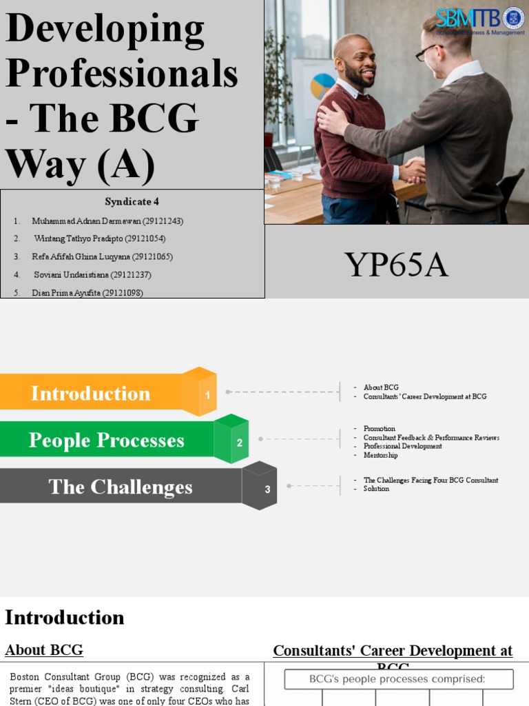Developing Professionals-The BCG Way (A) | PDF | Mentorship | Cognition