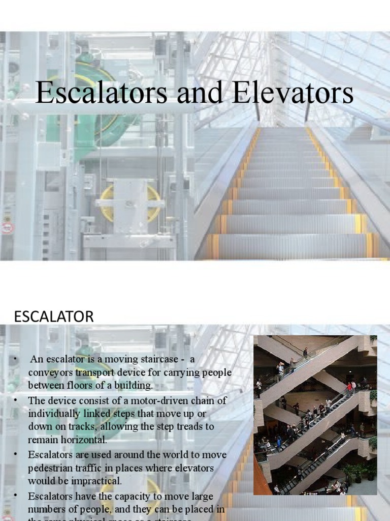 Moving Staircases: Escalators Explained | PDF | Escalator | Elevator