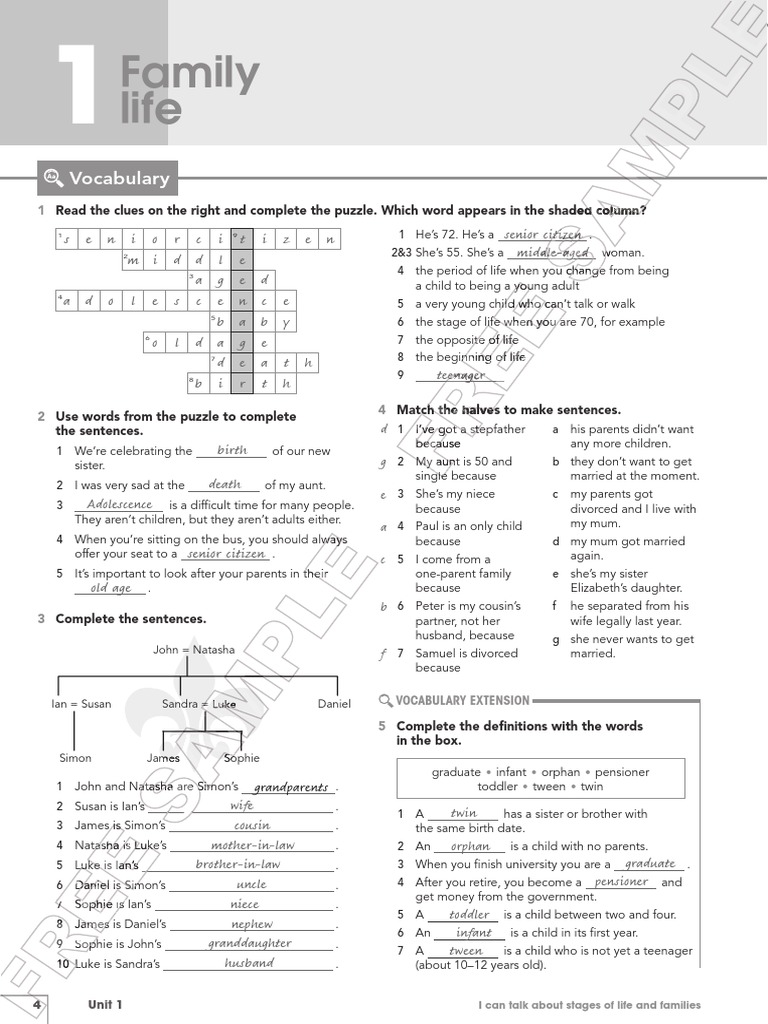Checkpoint - A2-B1 - WB - TE-U1-2 (1) - 210912 - 204737 | PDF | English ...