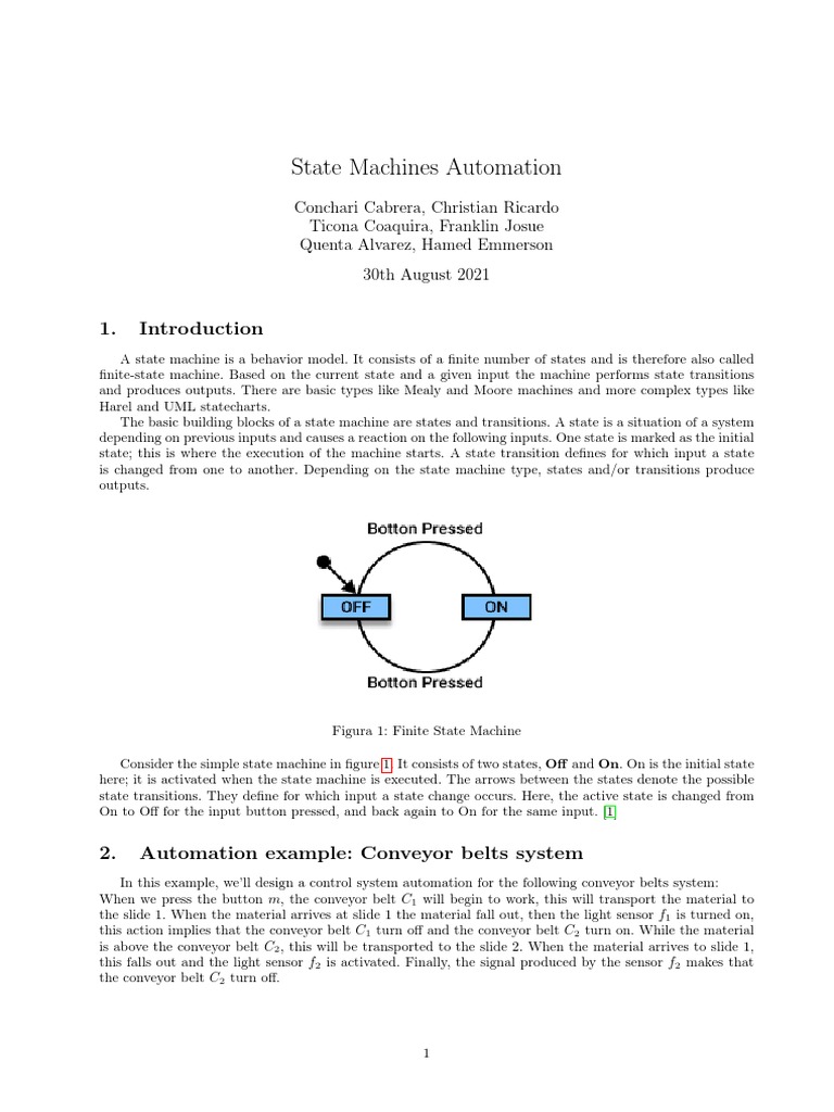 State Machines | PDF | Algorithms | Systems Science