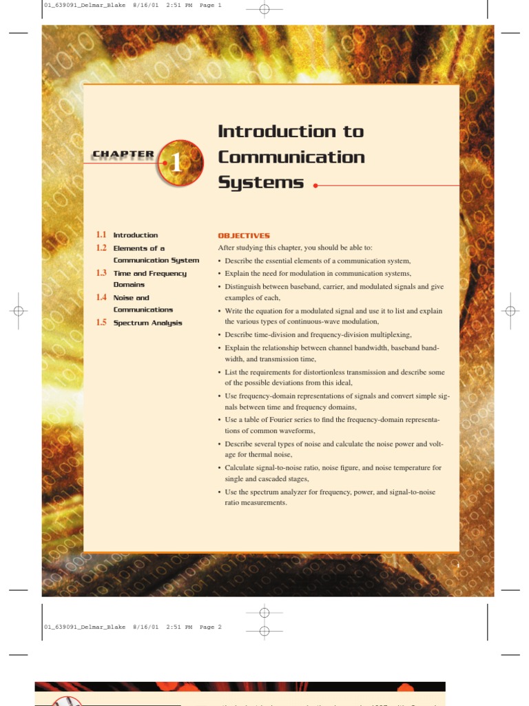 Delmar Blake-Introduction To Communication Systems | PDF | Modulation | Distortion