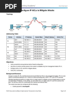 Packet Tracer - Configure Numbered Standard Ipv4 Acls: Addressing Table | PDF | Router ...