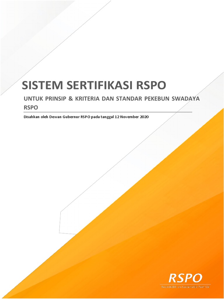 Rspo Certification Systems Document November 2020 Ind | PDF