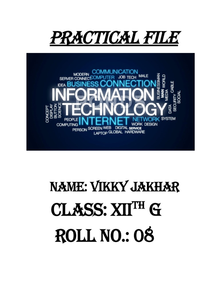 It Practical File | PDF | Table (Database) | Sql