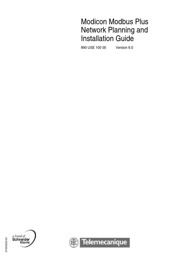 ModBus Plus Planning and Installation Guide | PDF | Computer Network ...