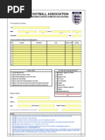 Offense Codes for Red & Yellow Cards | PDF | Ball Games | Football Codes