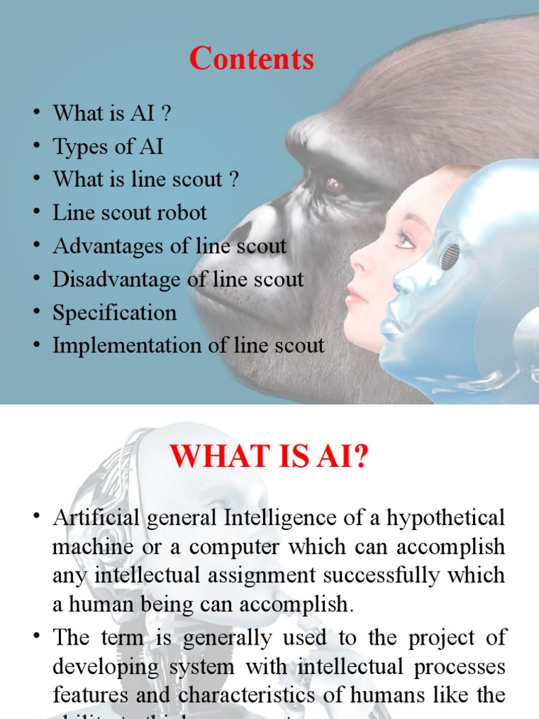 What Is AI ? - Types of AI - What Is Line Scout ? - Line Scout Robot ...