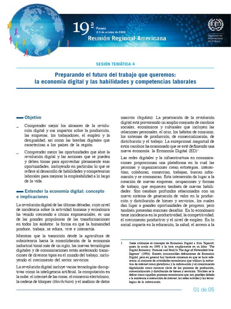 Economía Digital y Habilidades Laborales | PDF | Internet | Economias
