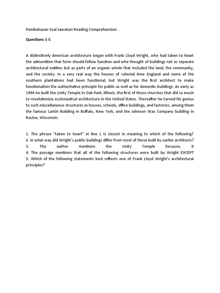 Latihan Reading Comprehension | PDF