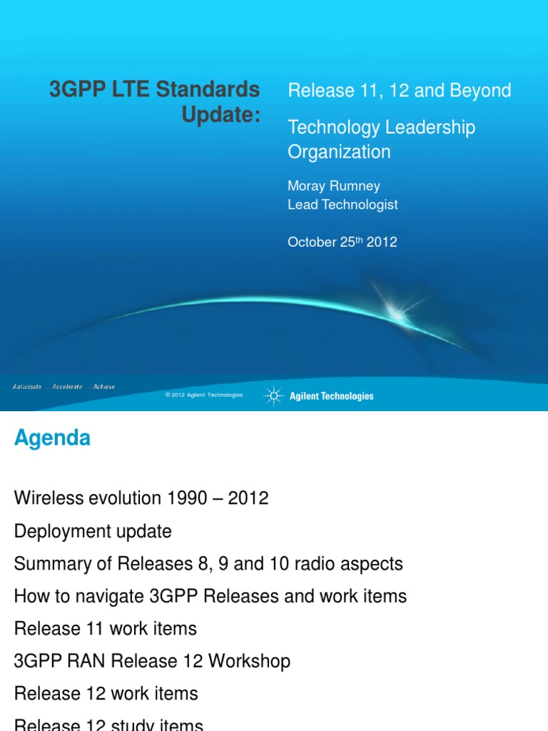 3GPP LTE Standards Update | PDF | Lte (Telecommunication) | Lte Advanced