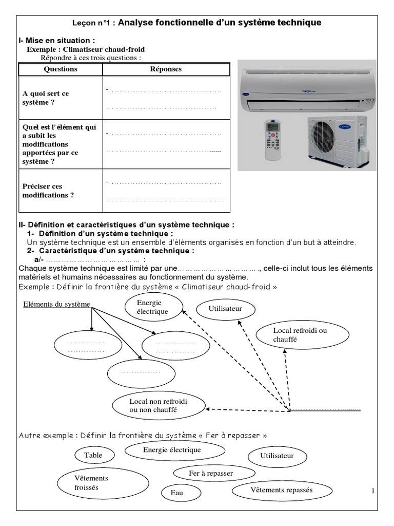 Analyse fonctionnelle d'un système technique | PDF | Ordinateurs