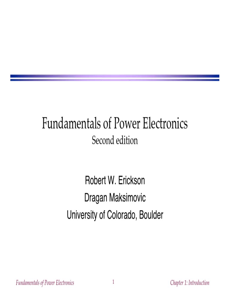Fundamentals of Power Electronics (PDFDrive) | PDF | Power Electronics ...