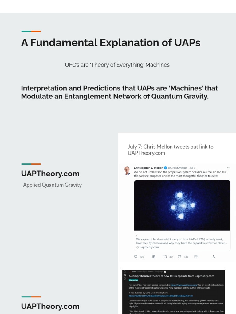 A Fundamental Explanation of UAPs | PDF | Gravity | Spacetime