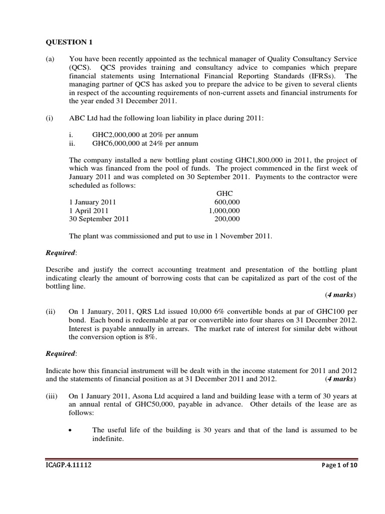 ADVANCED FINANCIAL REPORTING - PDF Nov 2012 | PDF | Dividend ...