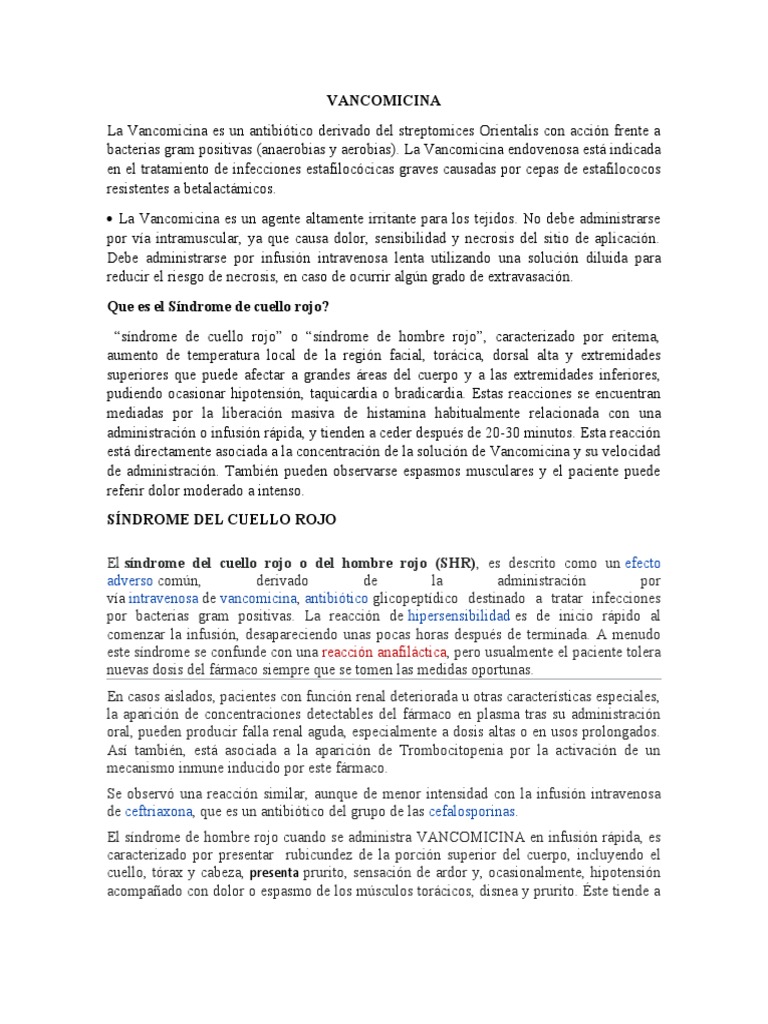 VANCOMICINA | PDF | Drogas | Especialidades Medicas