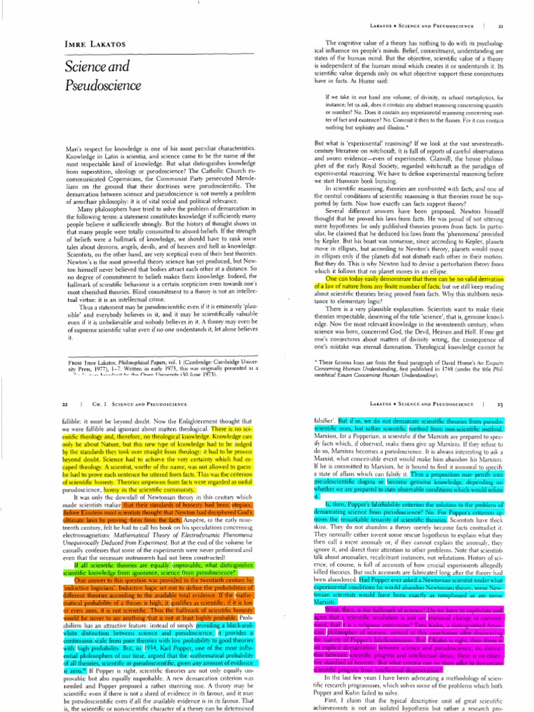 Science vs. Pseudoscience Debate | PDF | Pseudoscience | Falsifiability