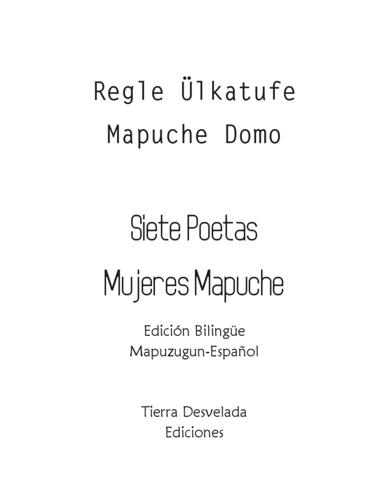 Poesía Mapuche: Voces de Mujeres | PDF | Religión y espiritualidad