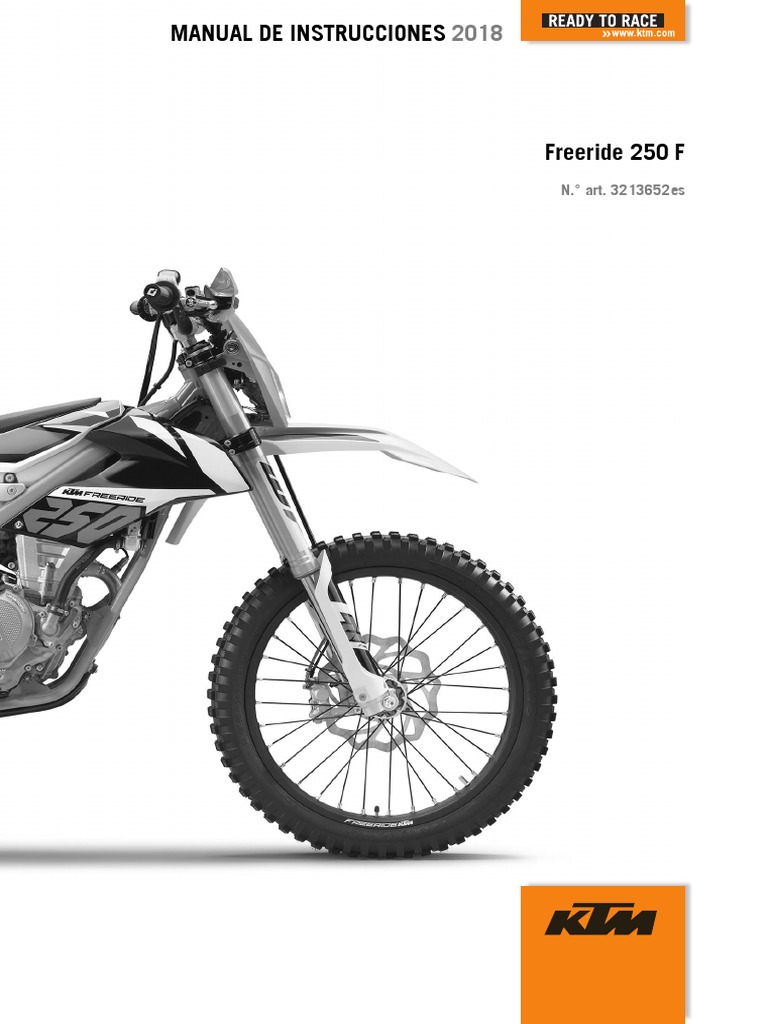 (TM) KTM - Manual - de - Taller - KTM - Freeride - 250f 2018 | PDF | Motocicleta | Tecnología de ...