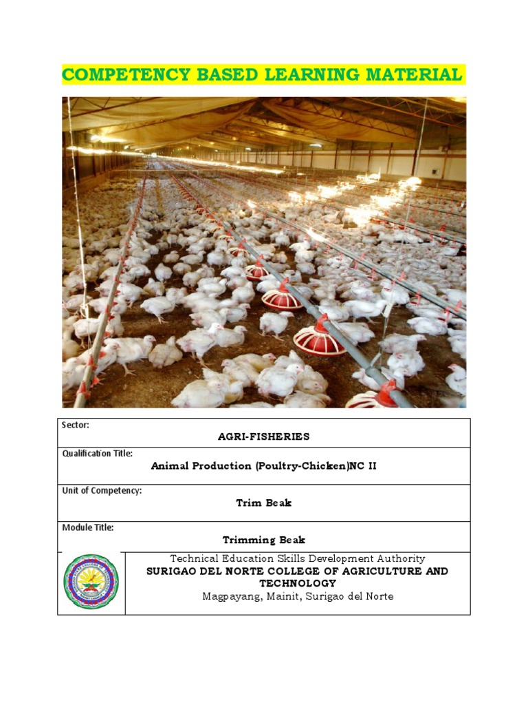 Competency Based Learning Material: Agri-Fisheries Animal Production ...